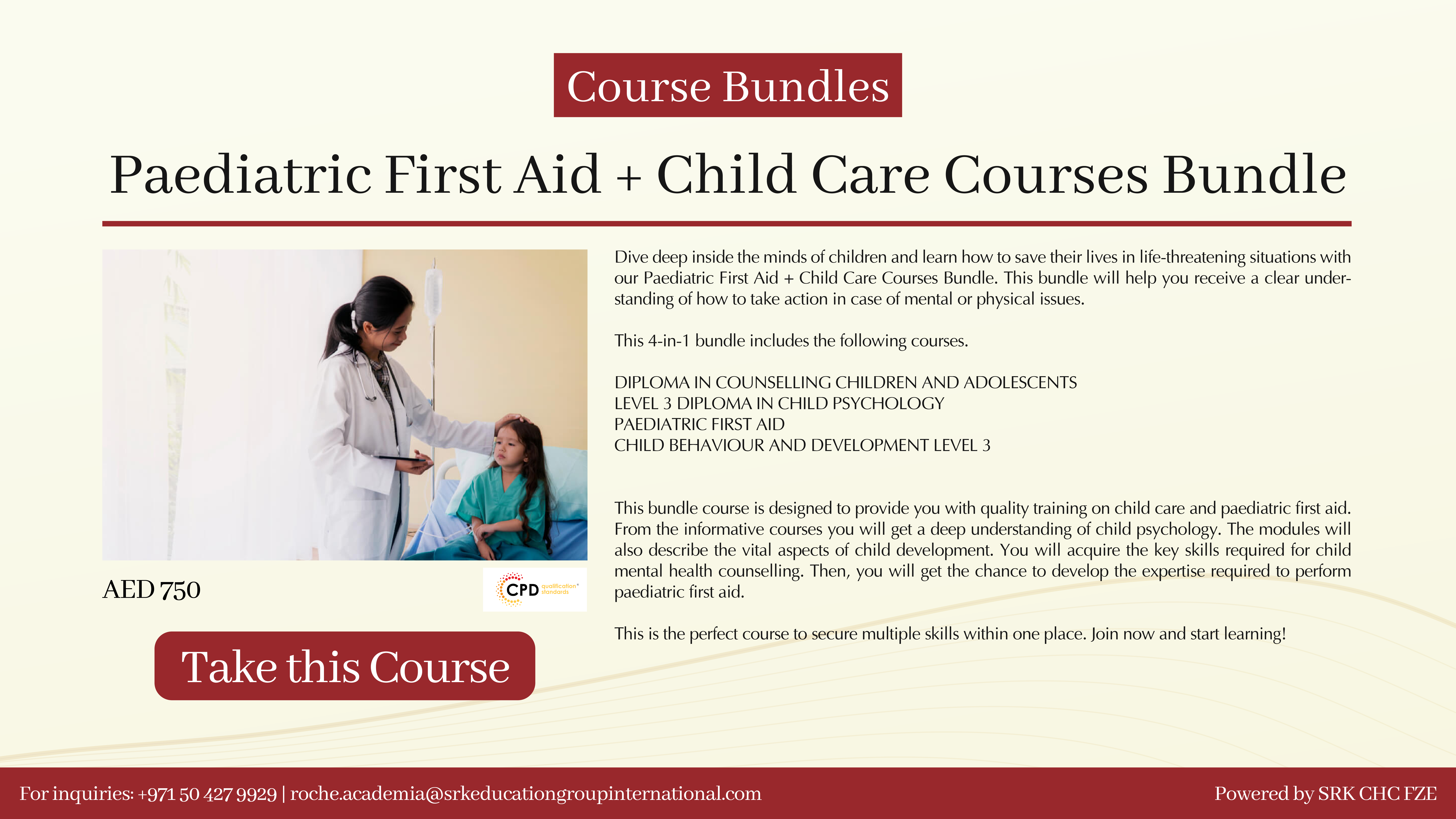 Paediatrics First Aid + Child Care Courses Bundle – SRK International Group